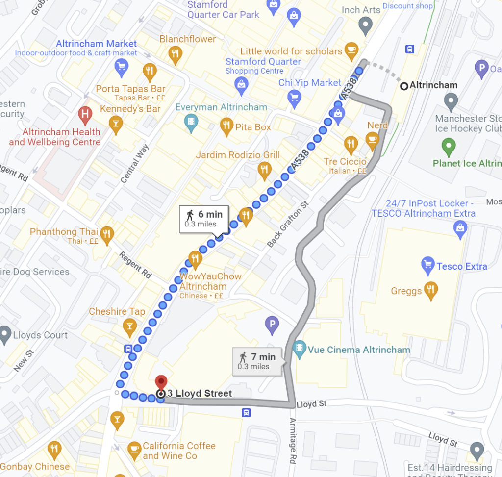 Contact, The Massage Company, Altrincham